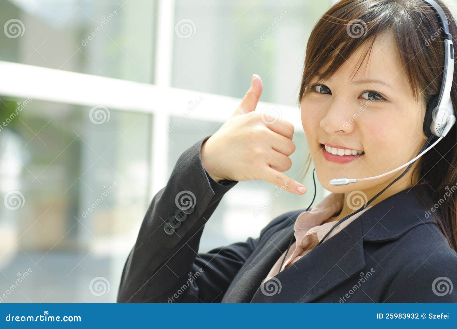 Contact us stock photo. Image of listening, center, happy - 25983932