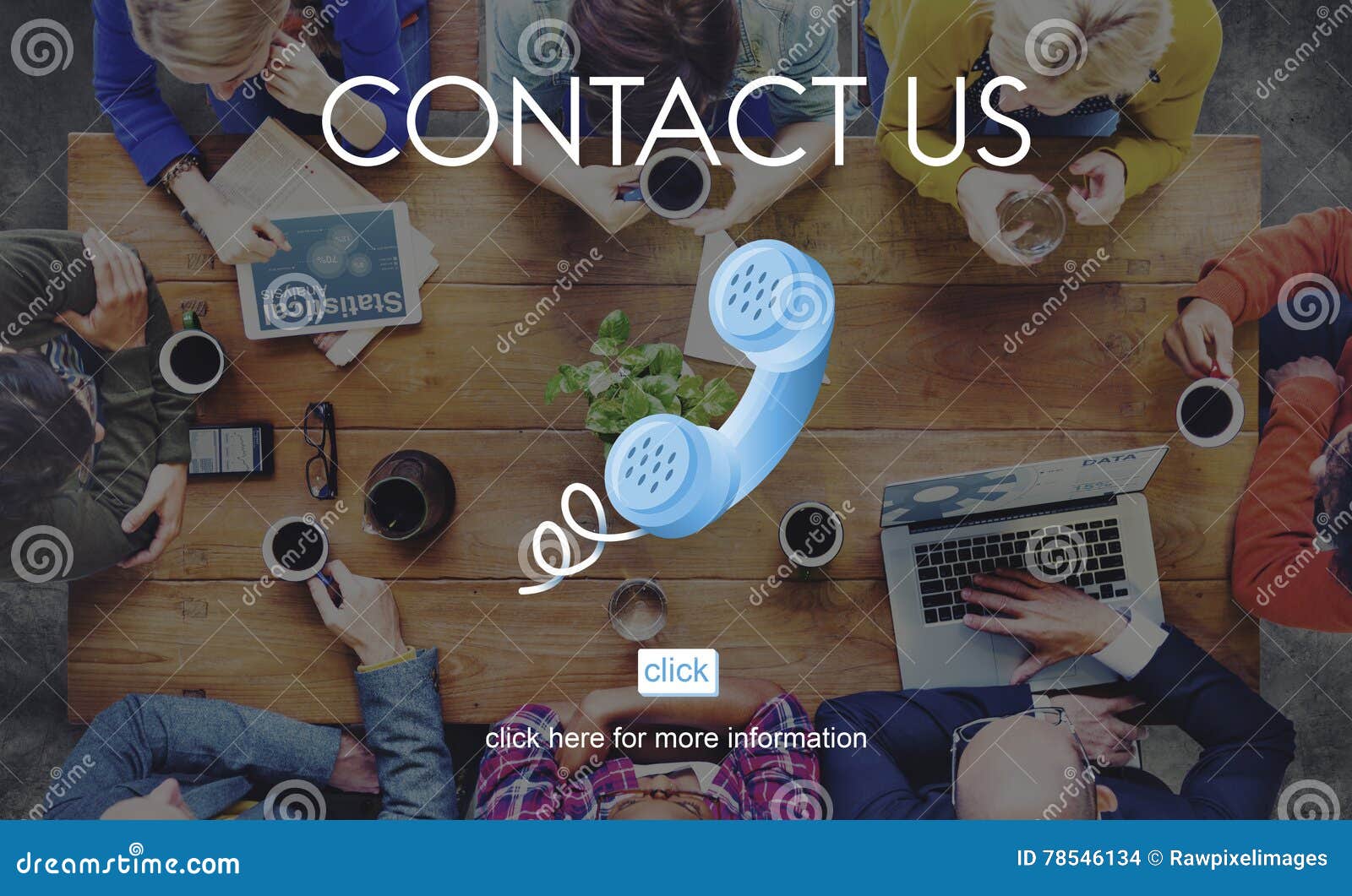 Contact Us Assistance Correspondence Customer Concept Stock Photo ...