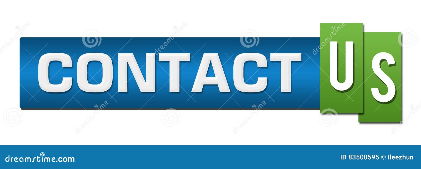 Contact Us Blue Green Stripes Bar Stock Illustration - Illustration of ...