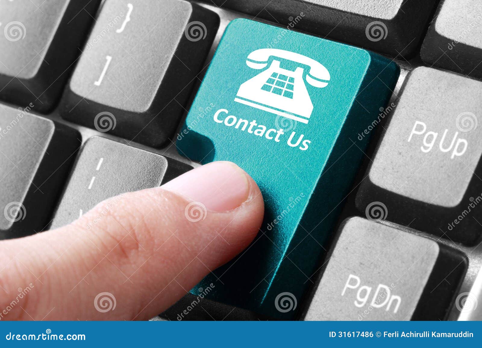 Contact Us Button on the Keyboard Stock Photo - Image of concept ...