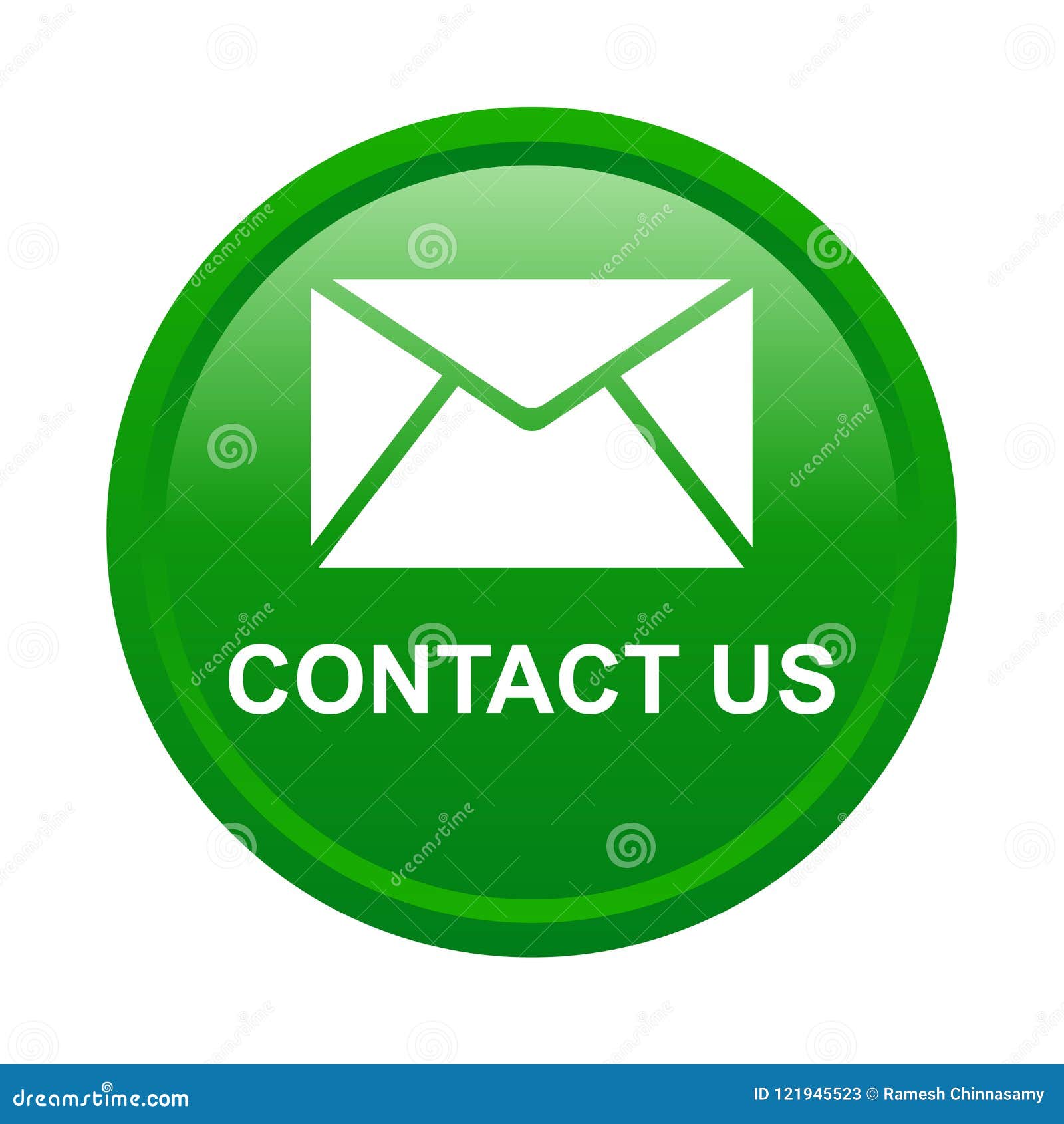 Contact us button stock vector. Illustration of colorful - 121945523