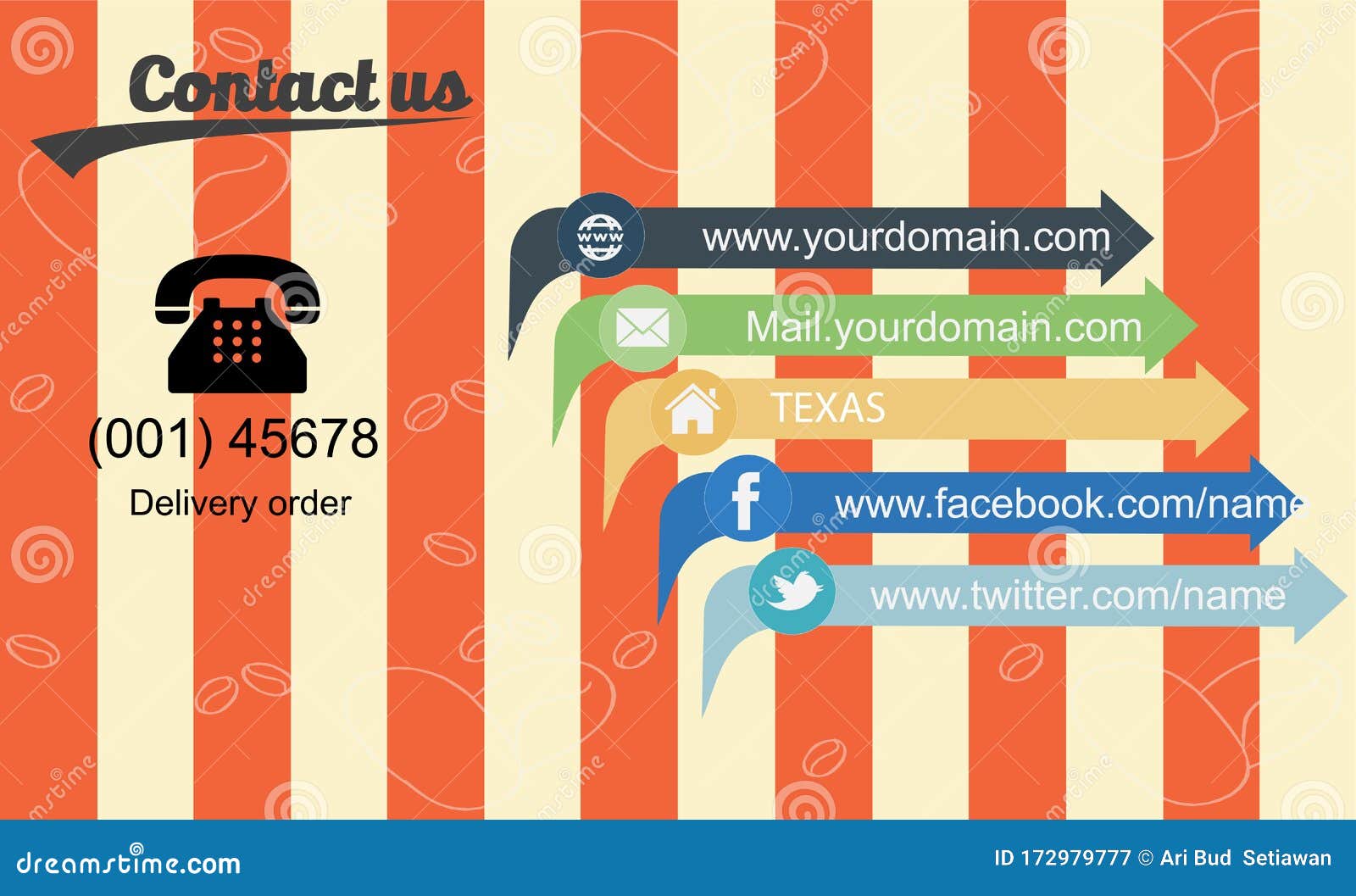 Contact Us with Phone or Social Media Stock Illustration - Illustration ...