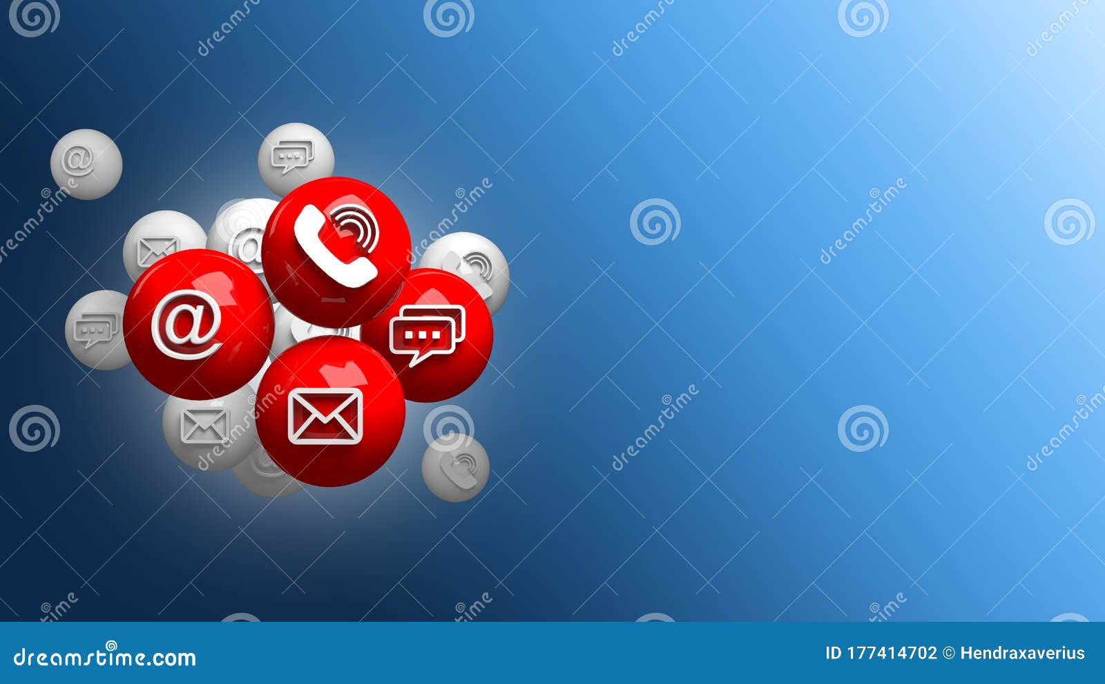 Contact Us Concept Background. Stock Illustration - Illustration of ...