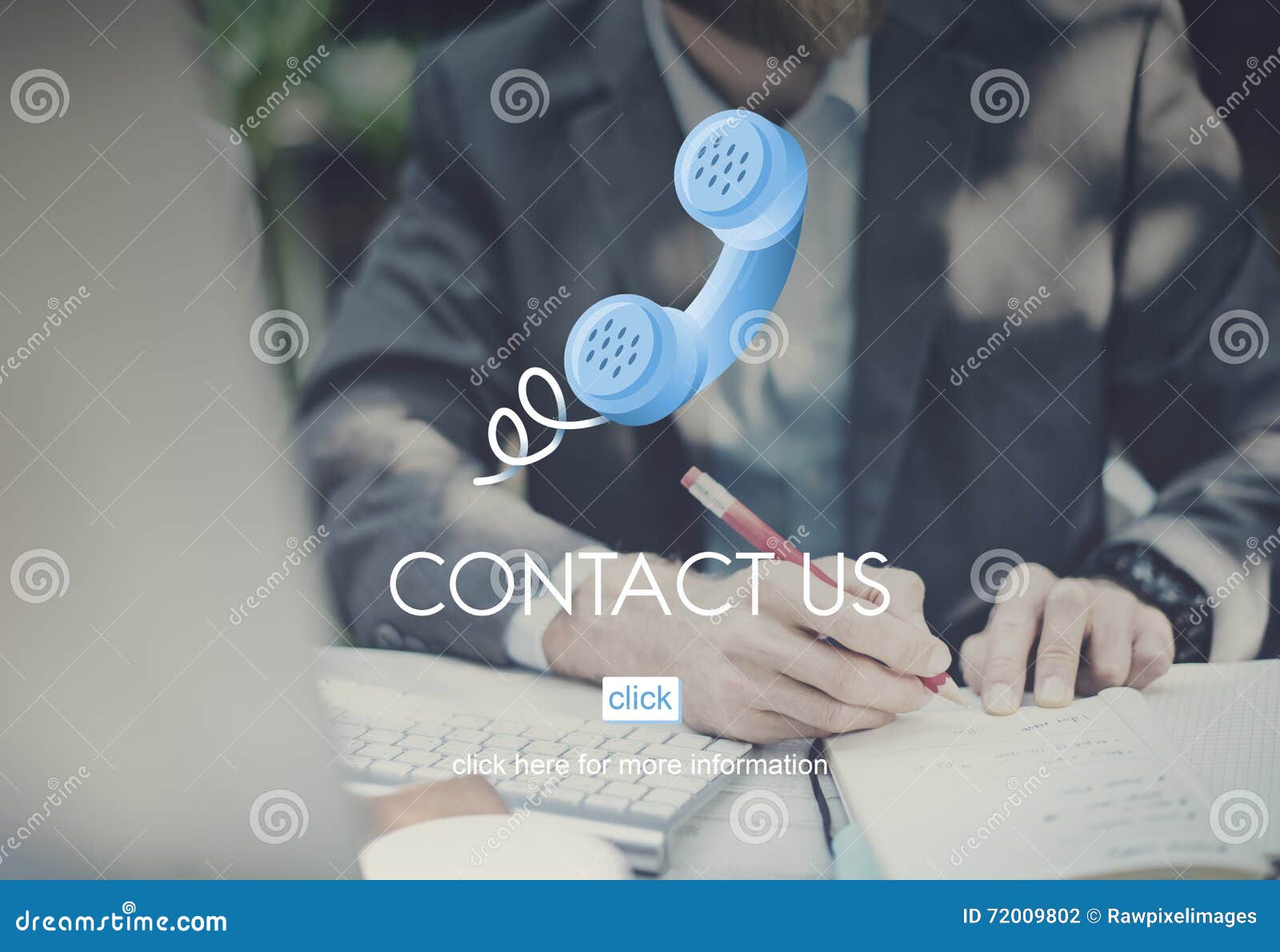Contact Us Customer Care Assistance Help Service Concept Stock Photo ...