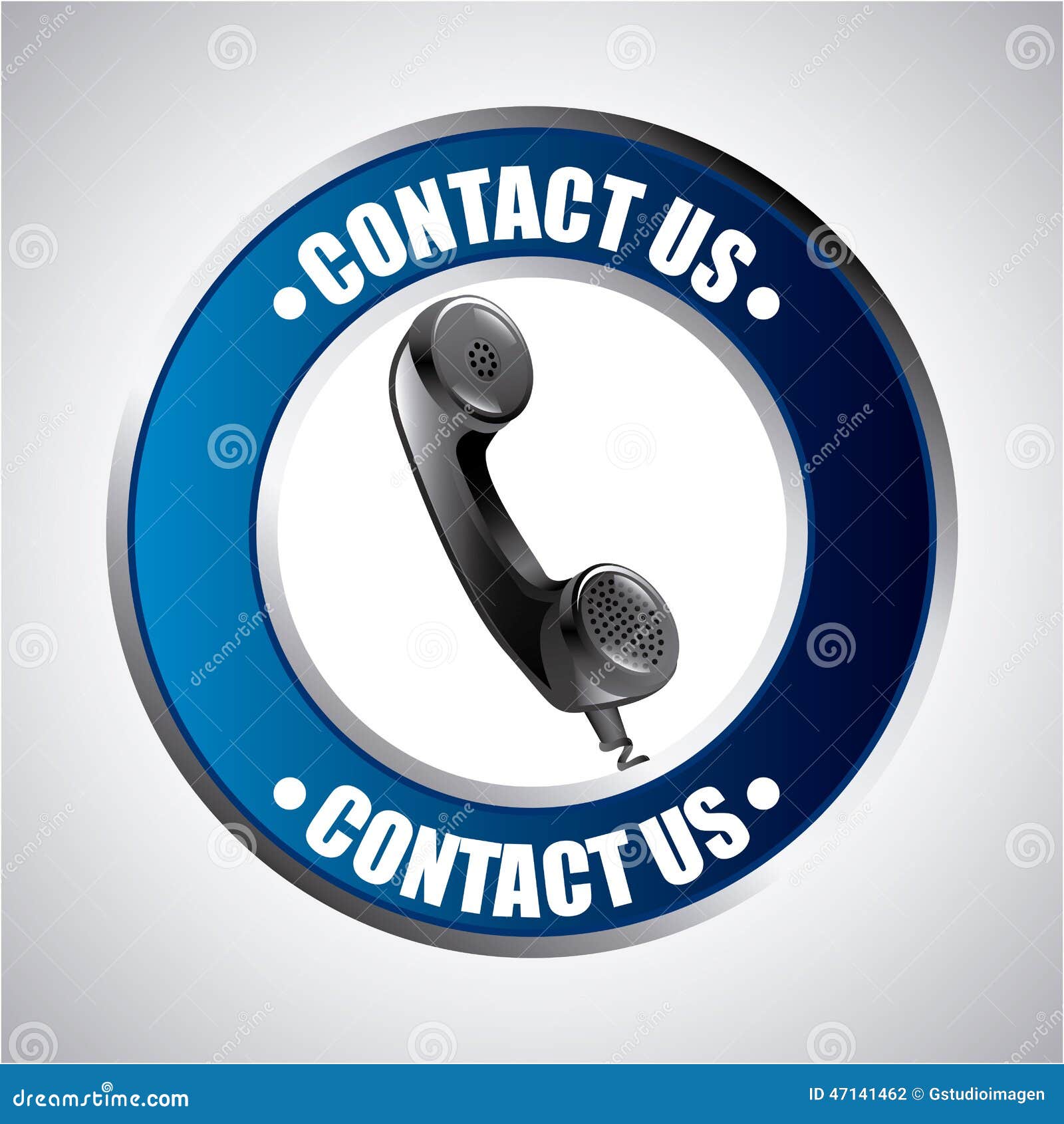 Contact us design stock vector. Illustration of mail - 47141462