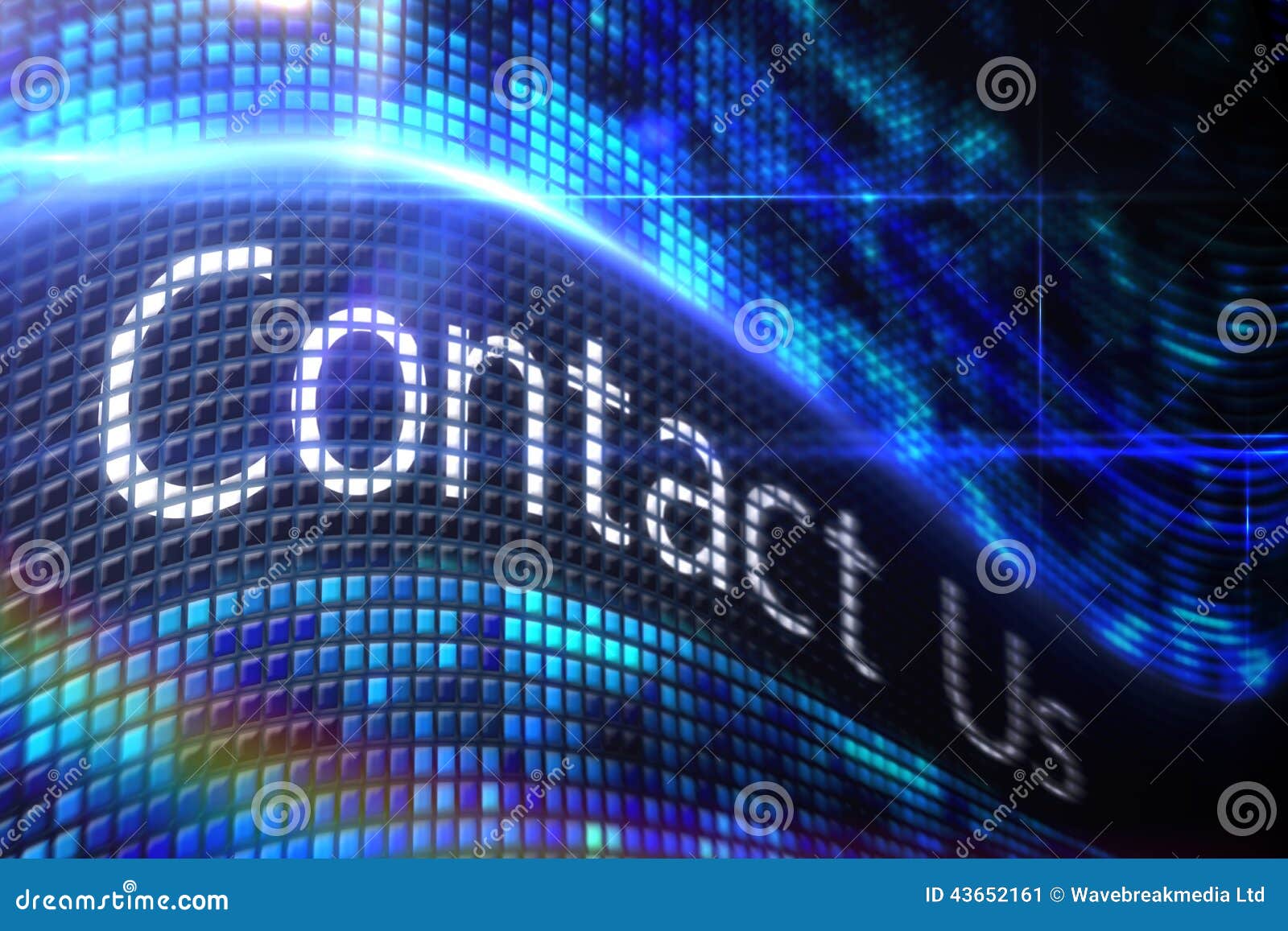 Contact Us on Digital Screen Stock Illustration - Illustration of ...