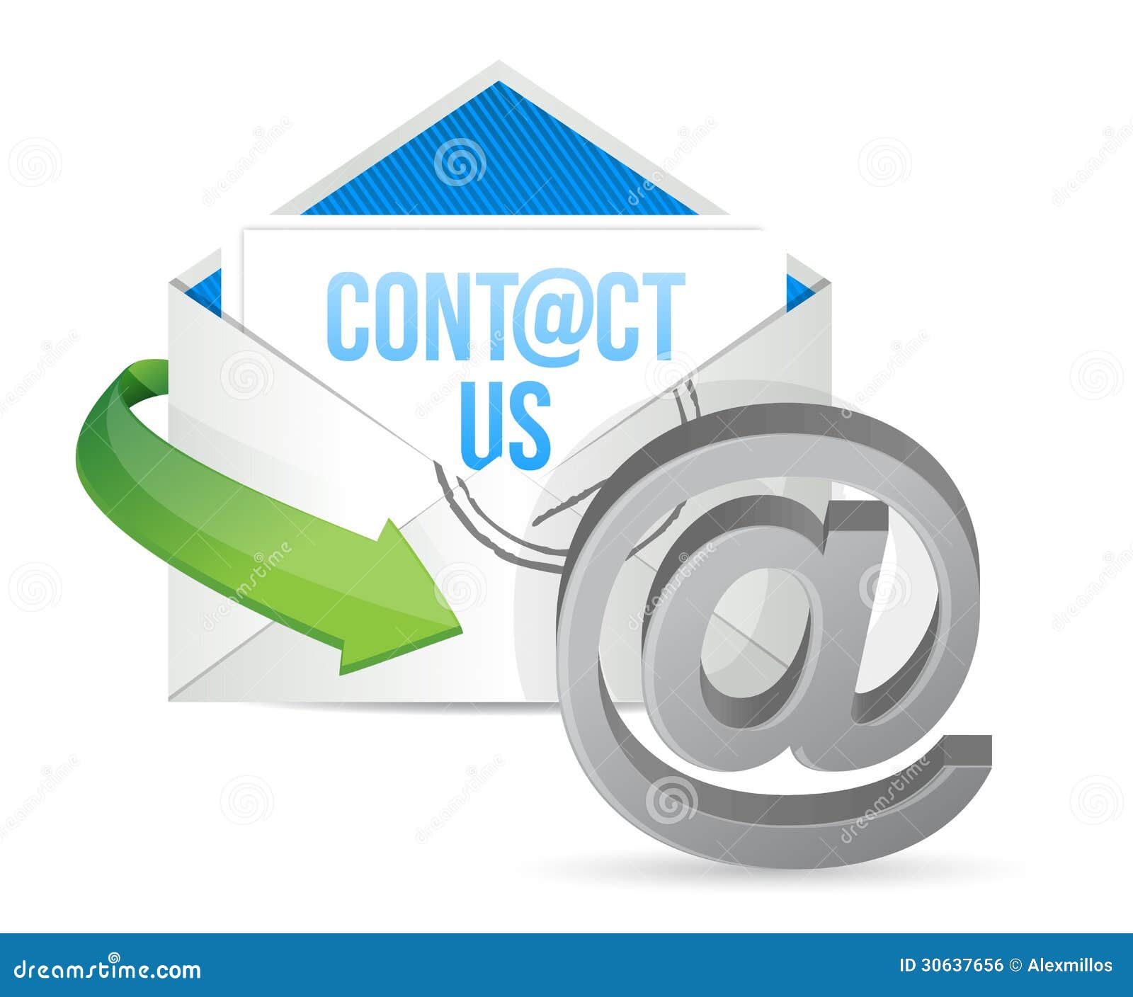 Contact Us E Mail Icon Illustration Design Stock Illustration ...