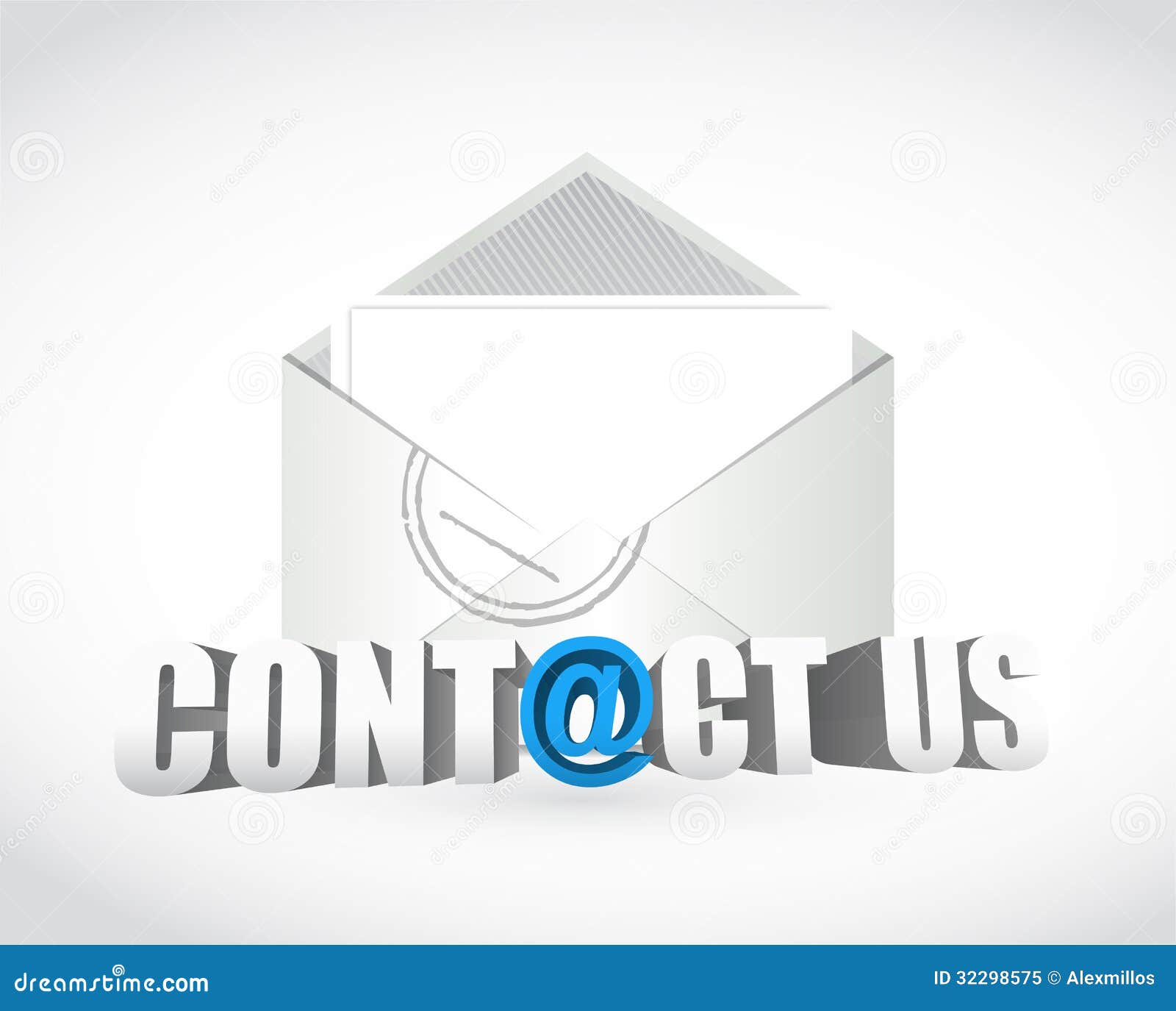 Contact Us. Email Envelope Illustration Stock Illustration ...