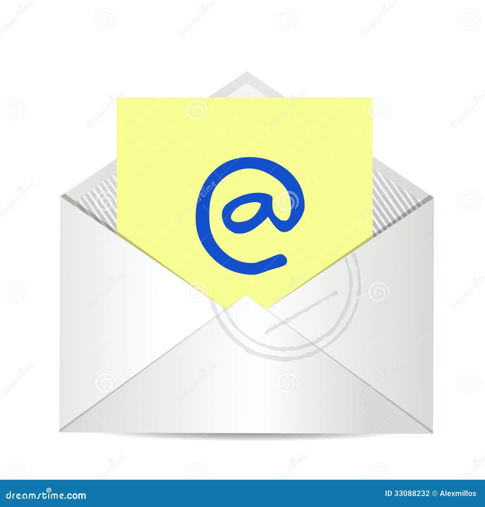 Contact Us Email Letter Illustration Design Stock Illustration ...