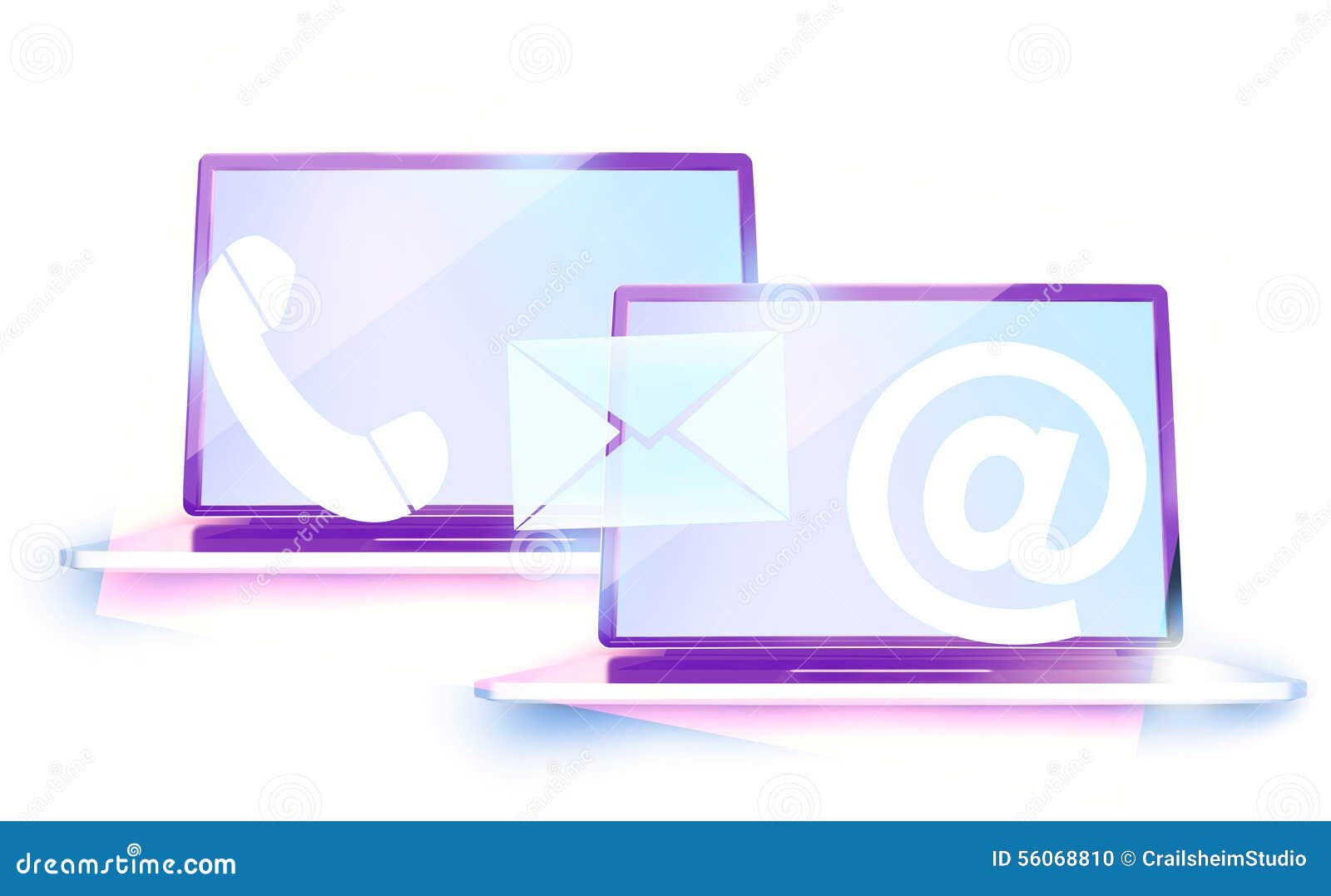 Contact Us stock illustration. Illustration of colors - 56068810