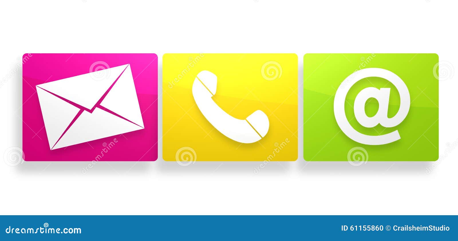 Contact us stock illustration. Illustration of website - 61155860