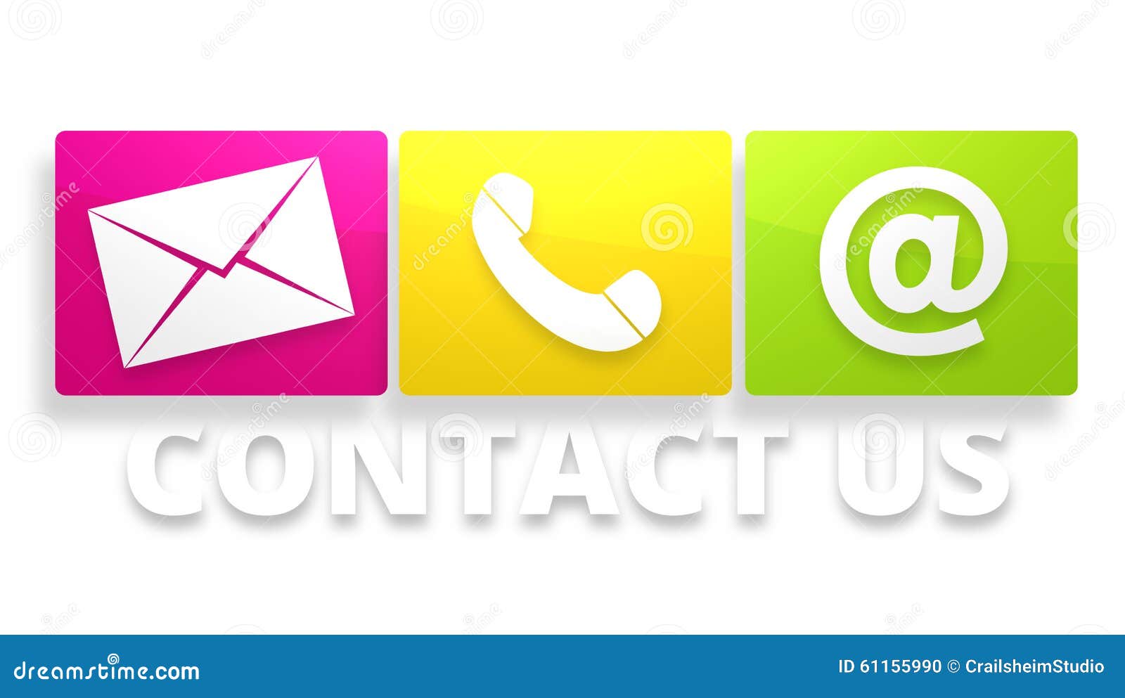 Contact us stock illustration. Illustration of silhouette - 61155990