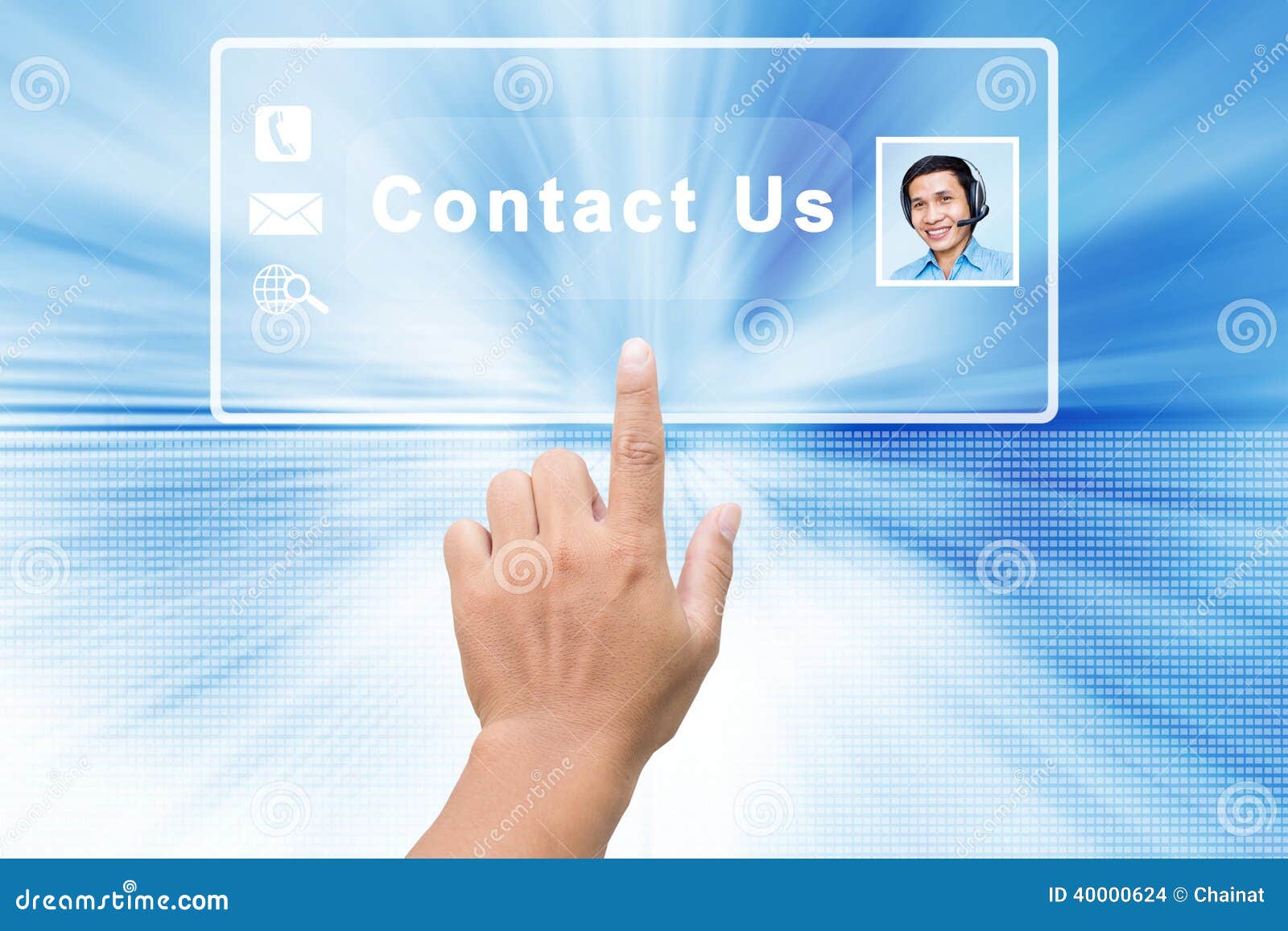 Contact Us stock photo. Image of digital, icon, interface - 40000624