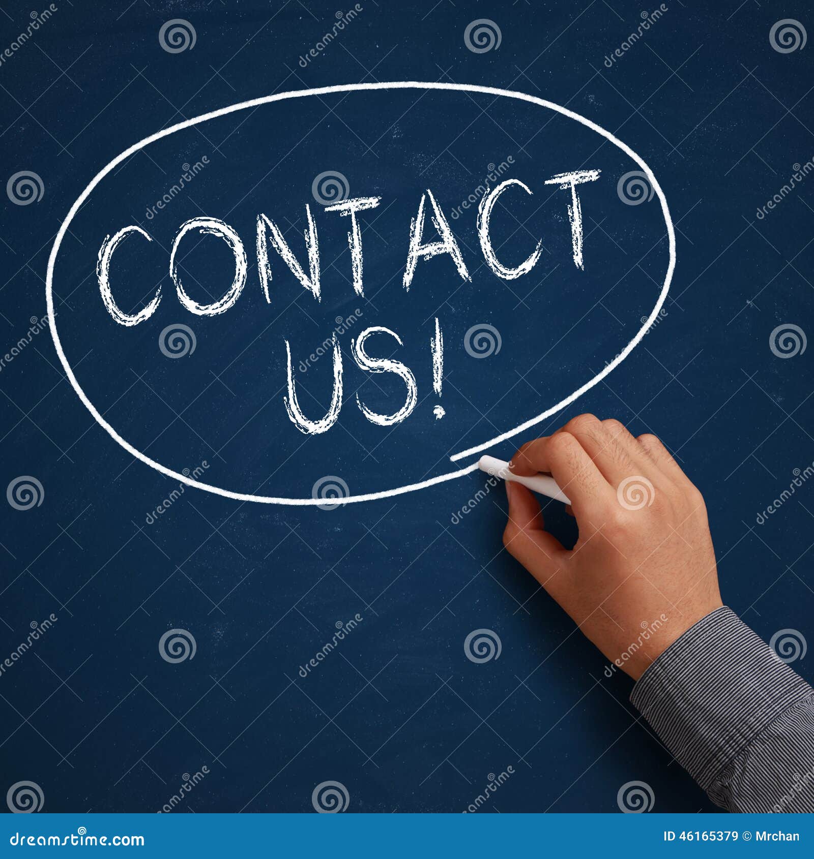 Contact Us! stock image. Image of sign, design, chalkboard - 46165379