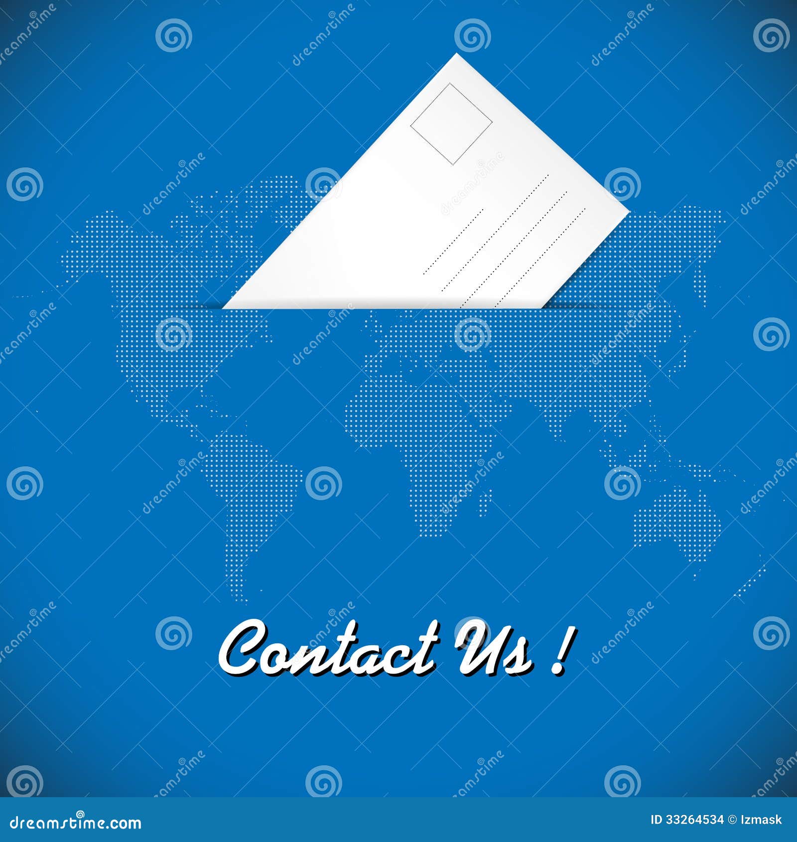 Contact Us stock vector. Illustration of modern, contact - 33264534