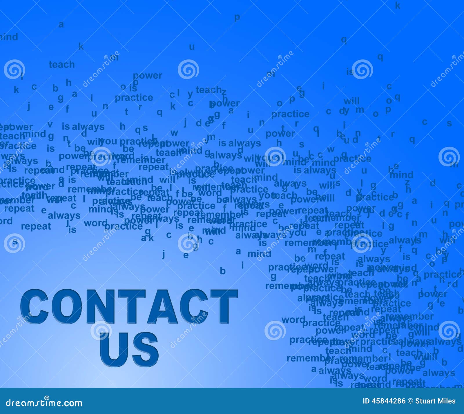 Contact Us Indicates Send Message and Communication Stock Illustration ...