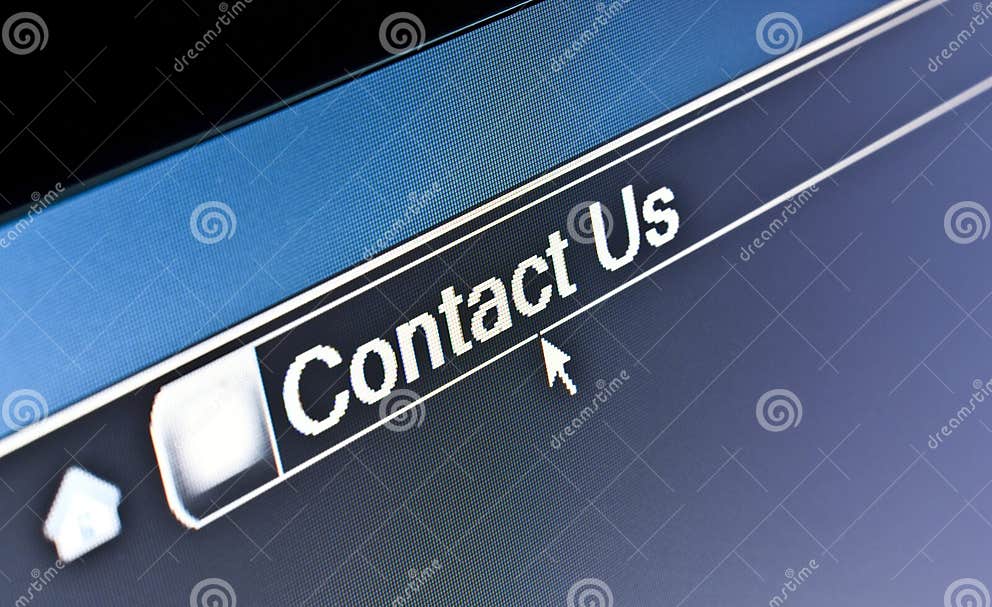 Contact Us Internet Browser Concept Stock Photo - Image of banner ...