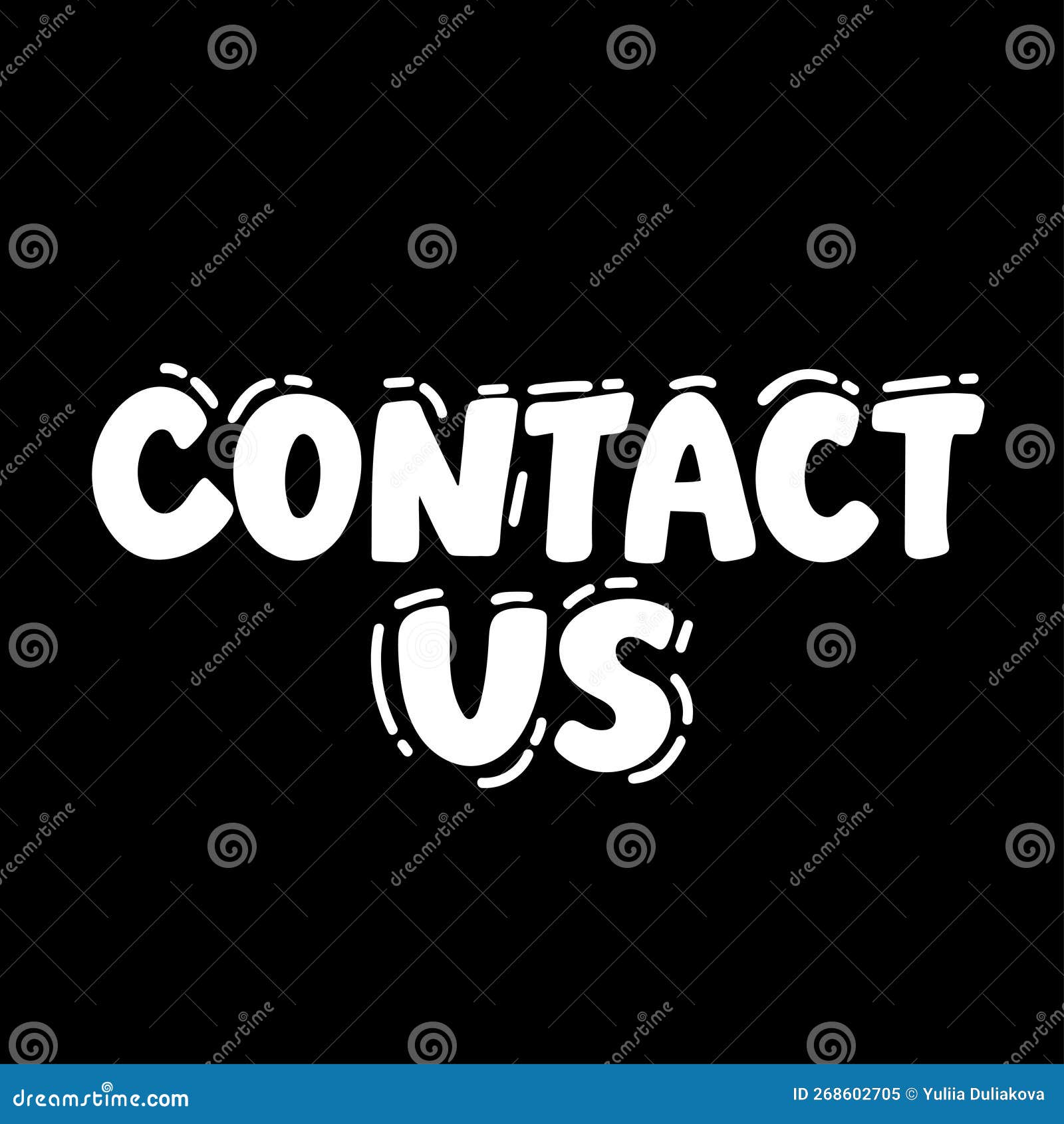 Contact Us Isolated on White. Contact Us Sticker. Contact Us Peeler ...