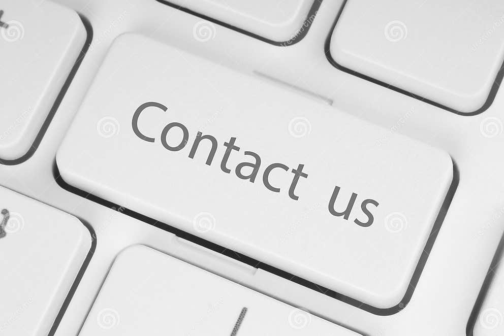 Contact us keyboard button stock image. Image of email - 28025755