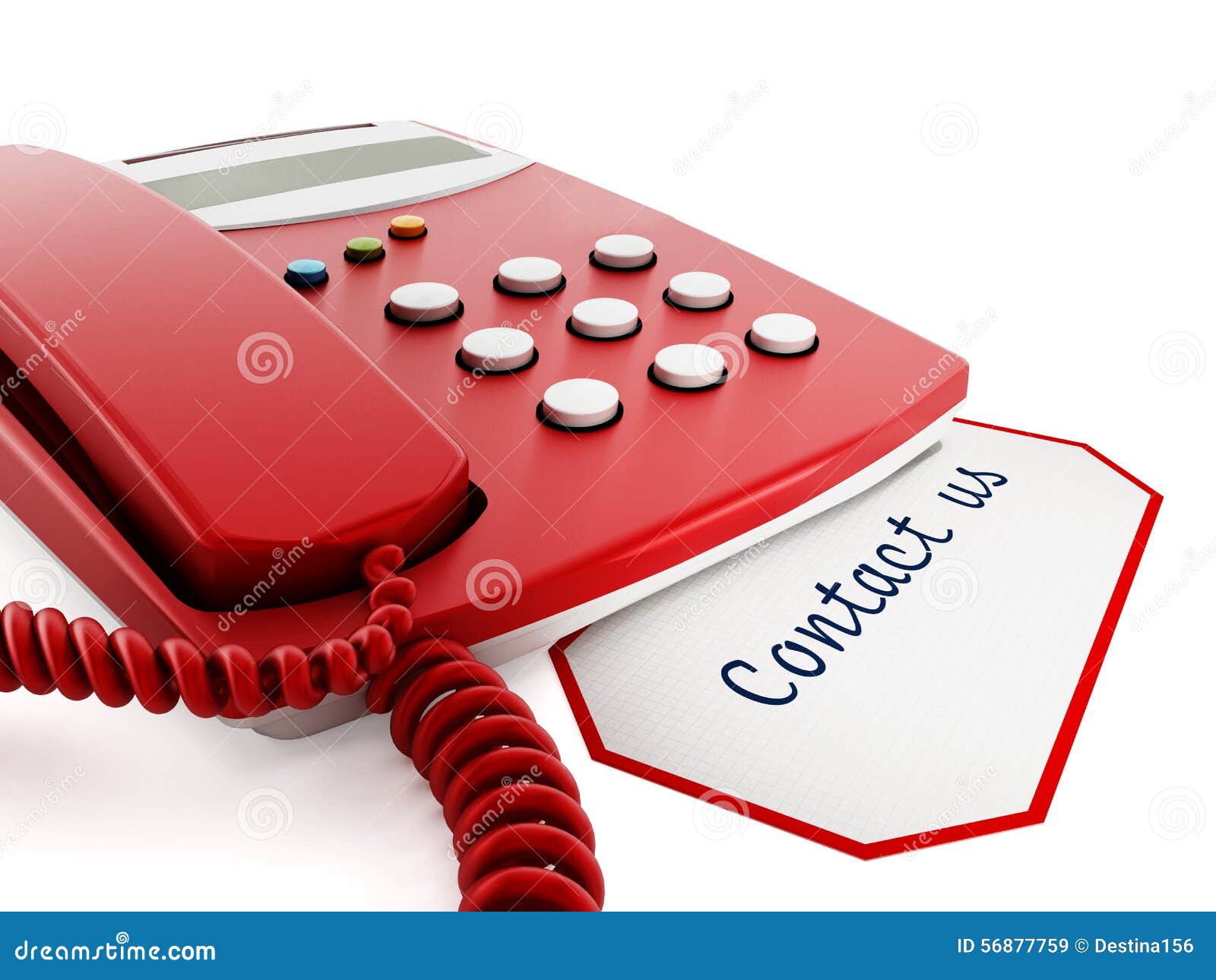 Contact us note stock illustration. Illustration of handset - 56877759