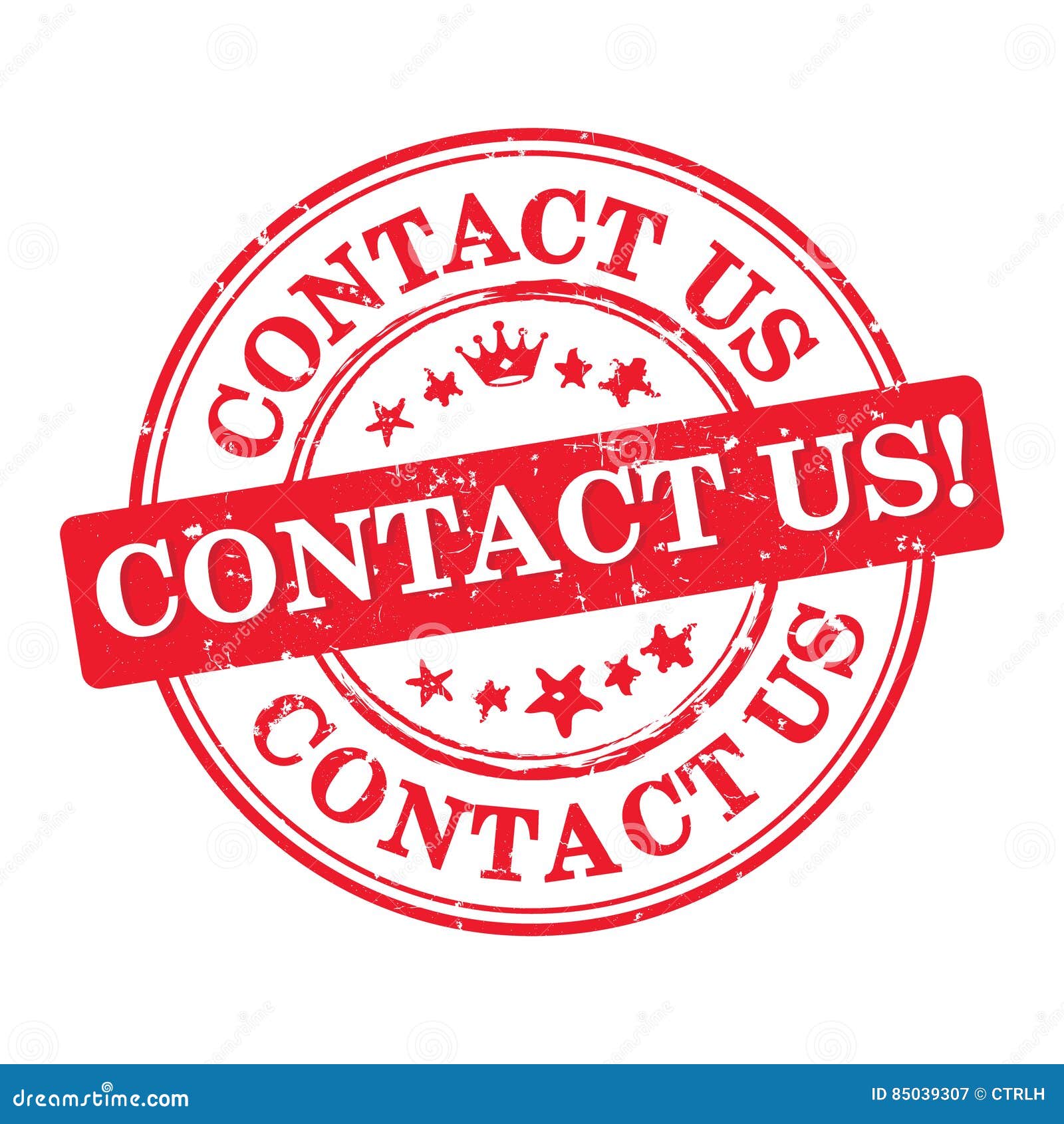 Contact Us! Printable Sticker / Label Stock Vector - Illustration of ...