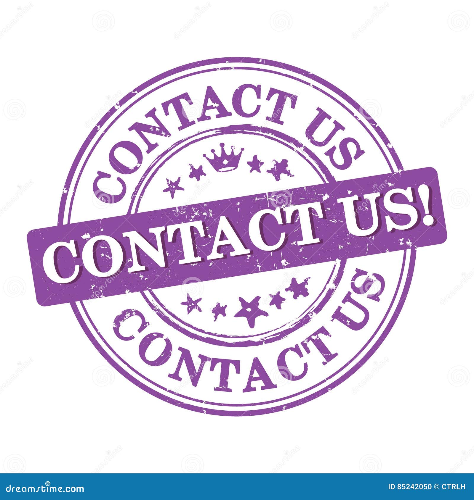 Contact Us! Printable Sticker / Label Stock Vector - Illustration of ...