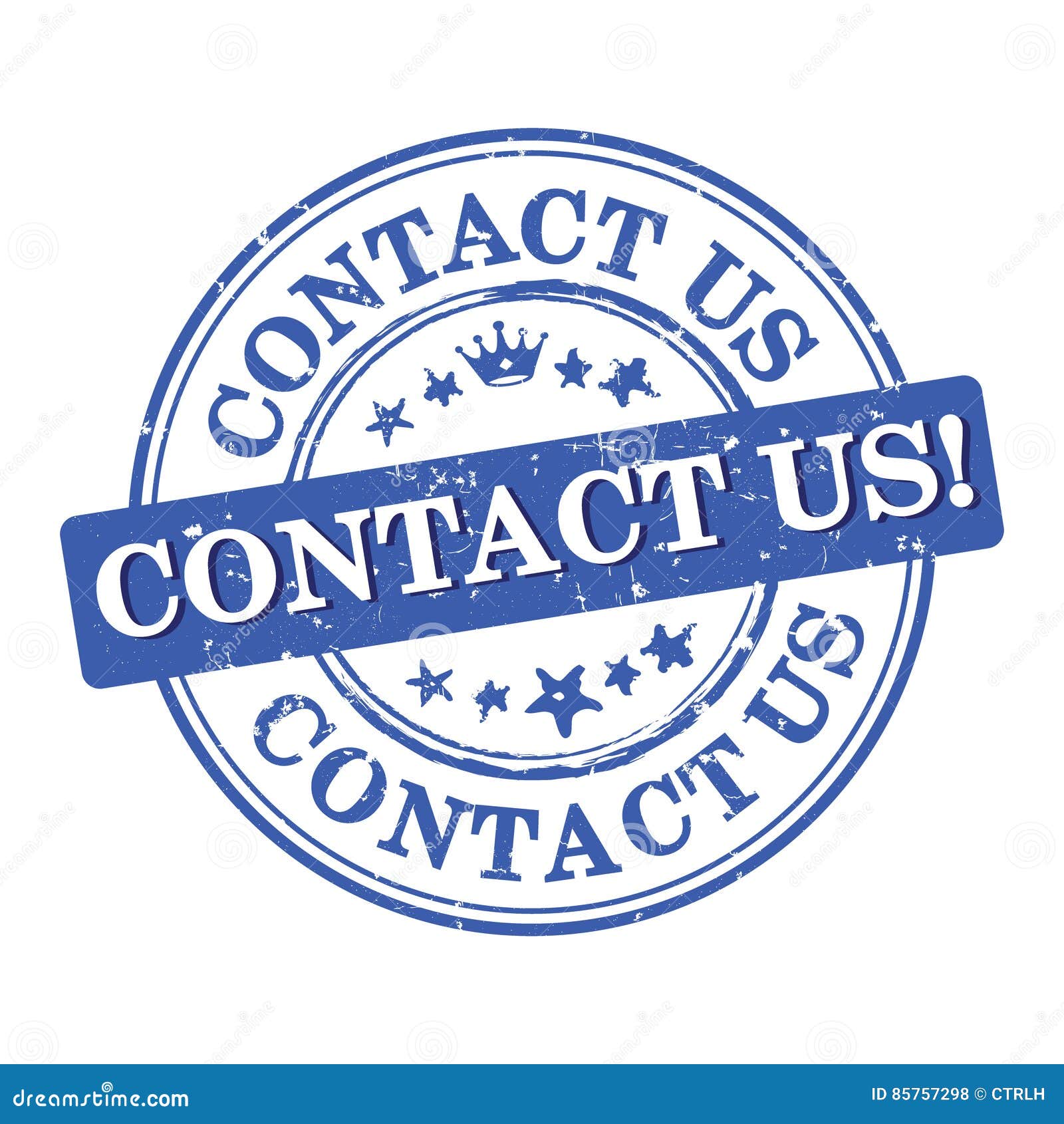 Contact Us! Printable Sticker / Label Stock Vector - Illustration of ...