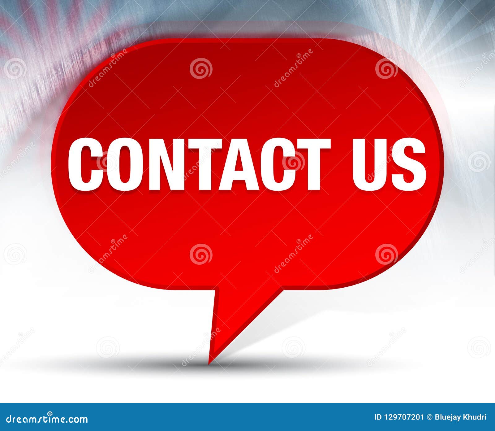 Contact Us Red Bubble Background Stock Illustration - Illustration of ...