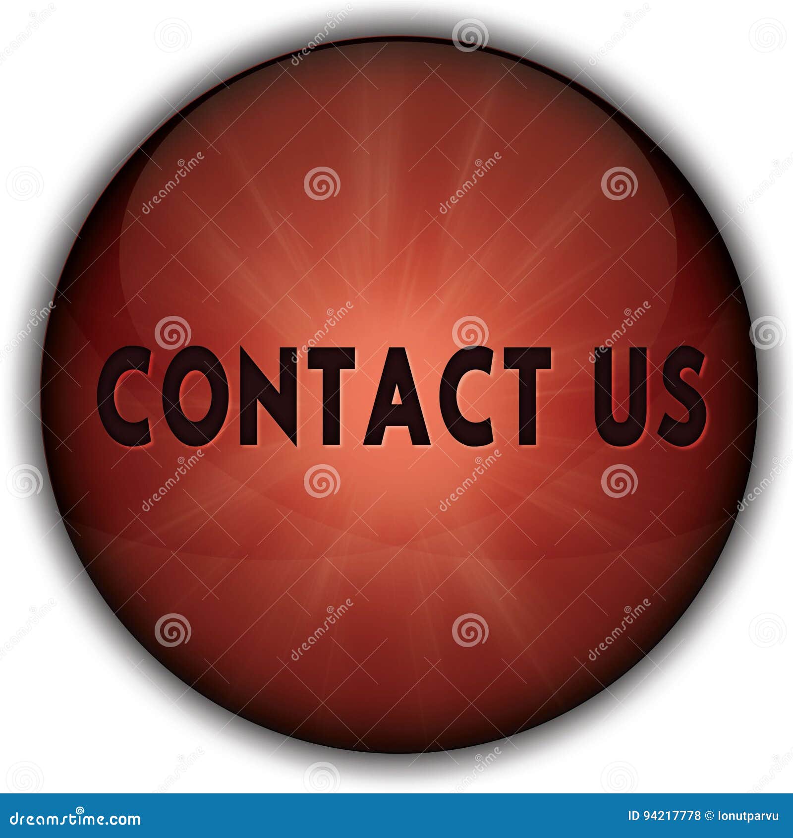 CONTACT US Red Button Badge. Stock Illustration - Illustration of icon ...