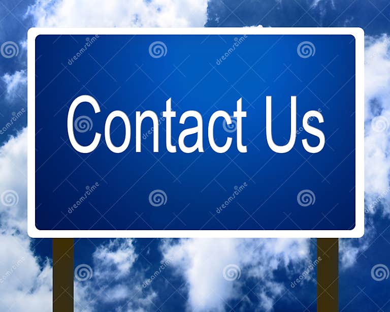 Contact Us sign stock illustration. Illustration of mail - 5556432