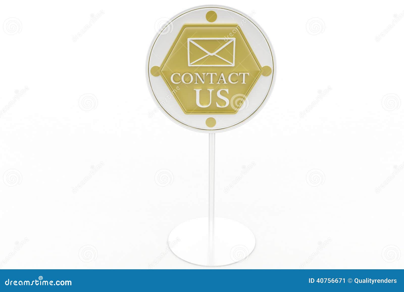 Contact us sign board stock illustration. Illustration of contact ...