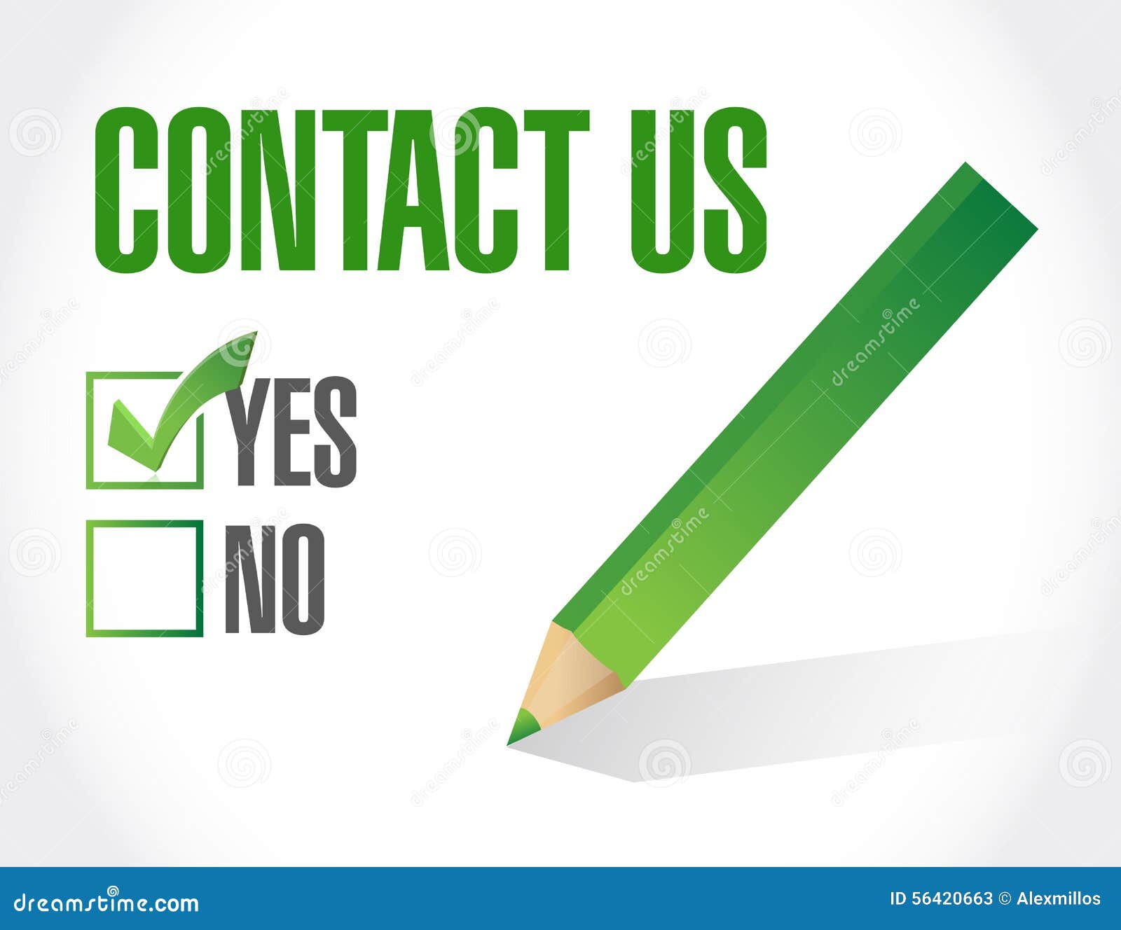 Contact Us Sign Concept Illustration Stock Illustration - Illustration ...