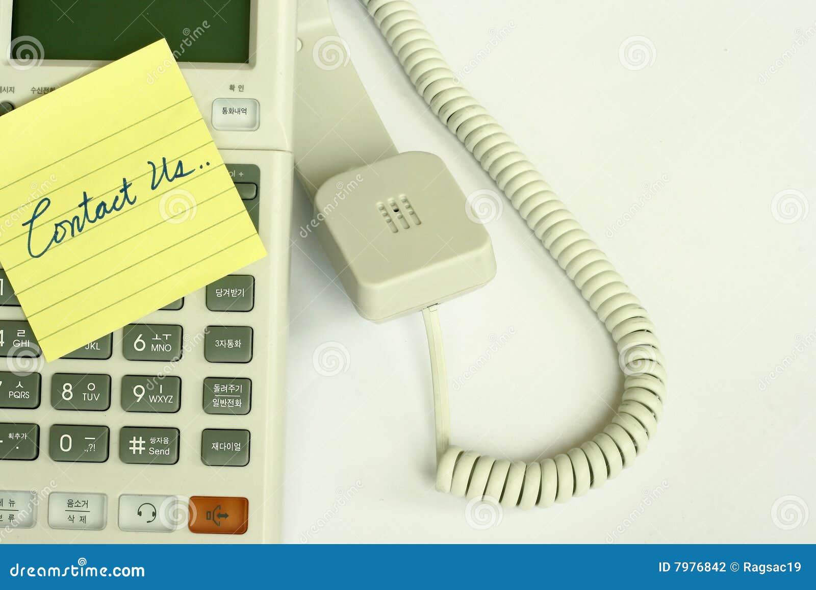 Contact Us Sign with Copy Space Stock Photo - Image of telephone ...