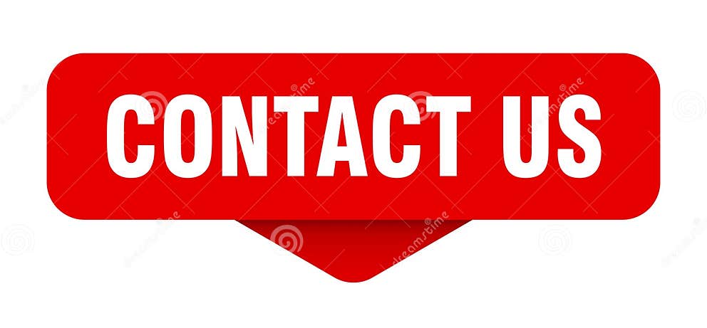 Contact Us Sticker. Contact Us Sign on Transparent Background Stock ...