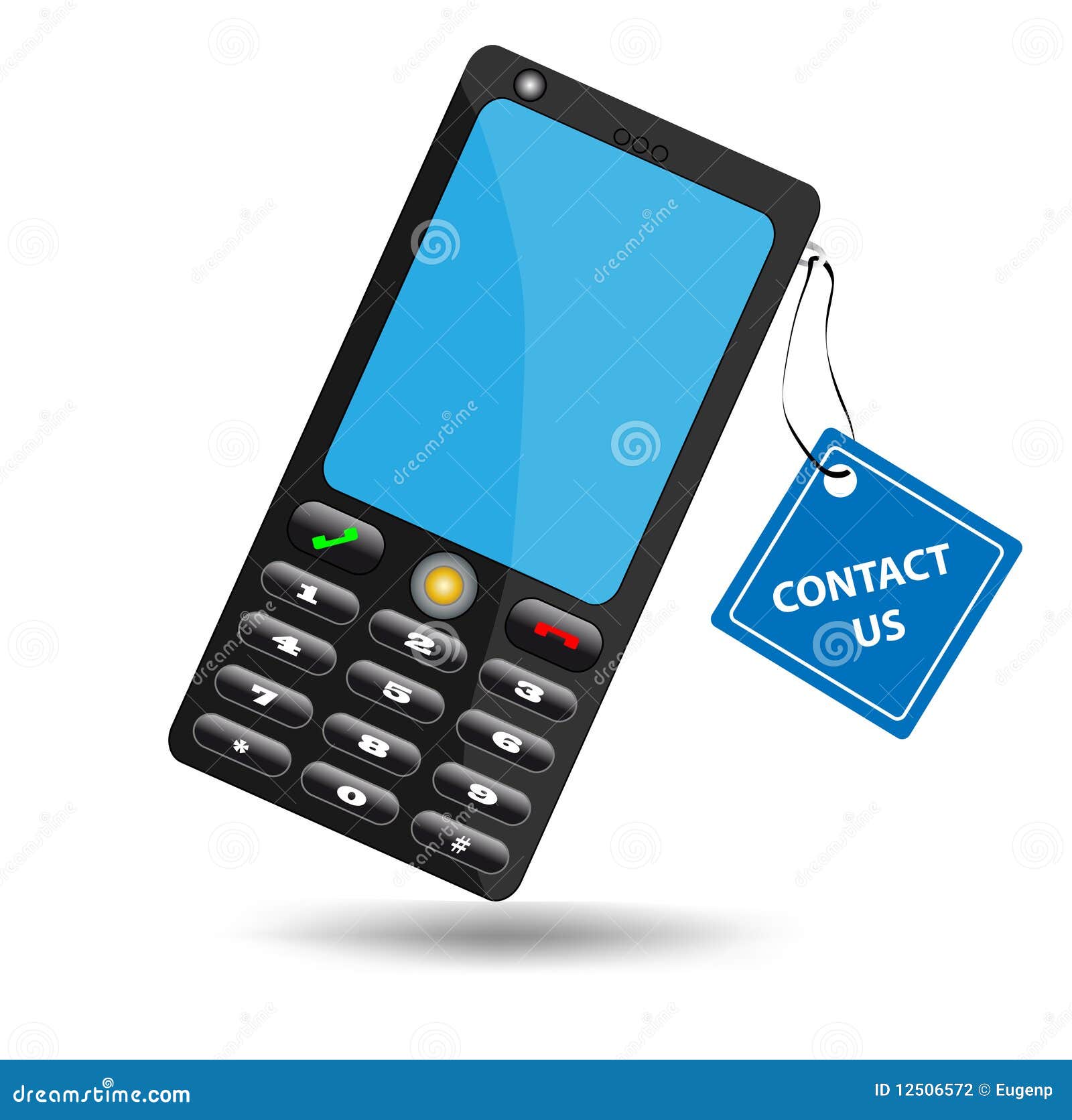 Contact us tag stock vector. Illustration of data, discussion - 12506572