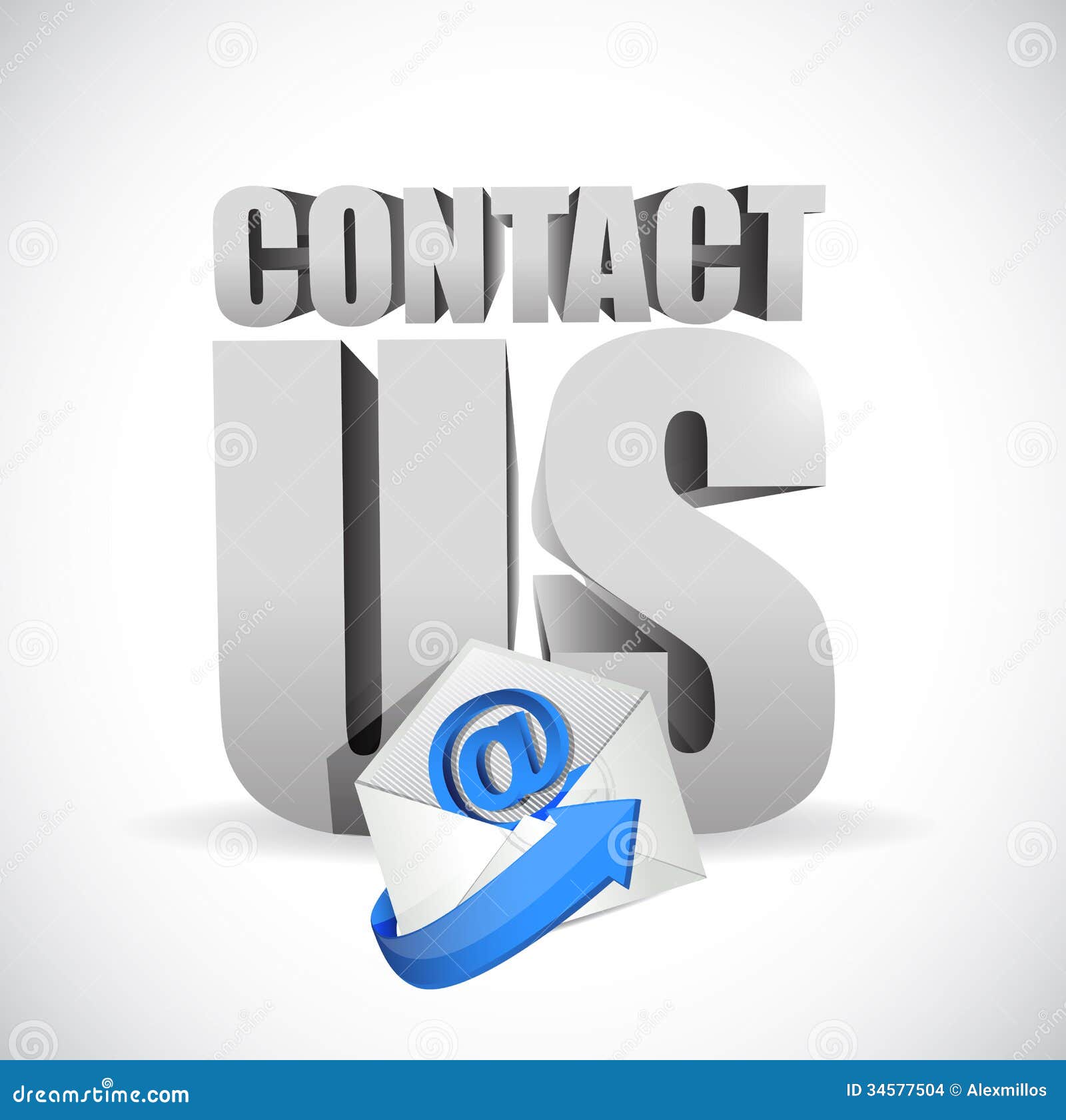 Contact Us Text and Email Illustration Design Stock Illustration ...