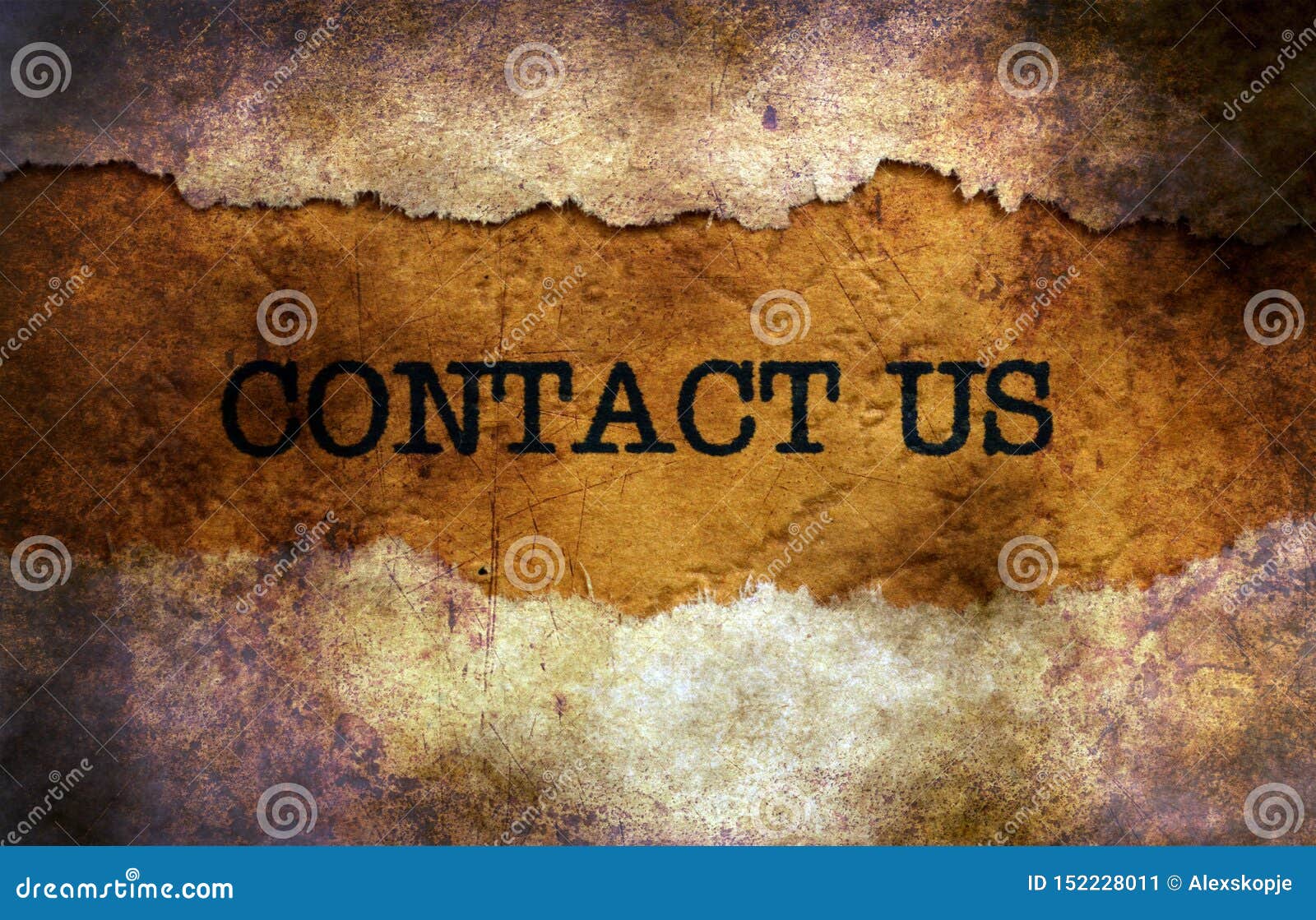 Contact Us Text on Grunge Background Stock Image - Image of document ...