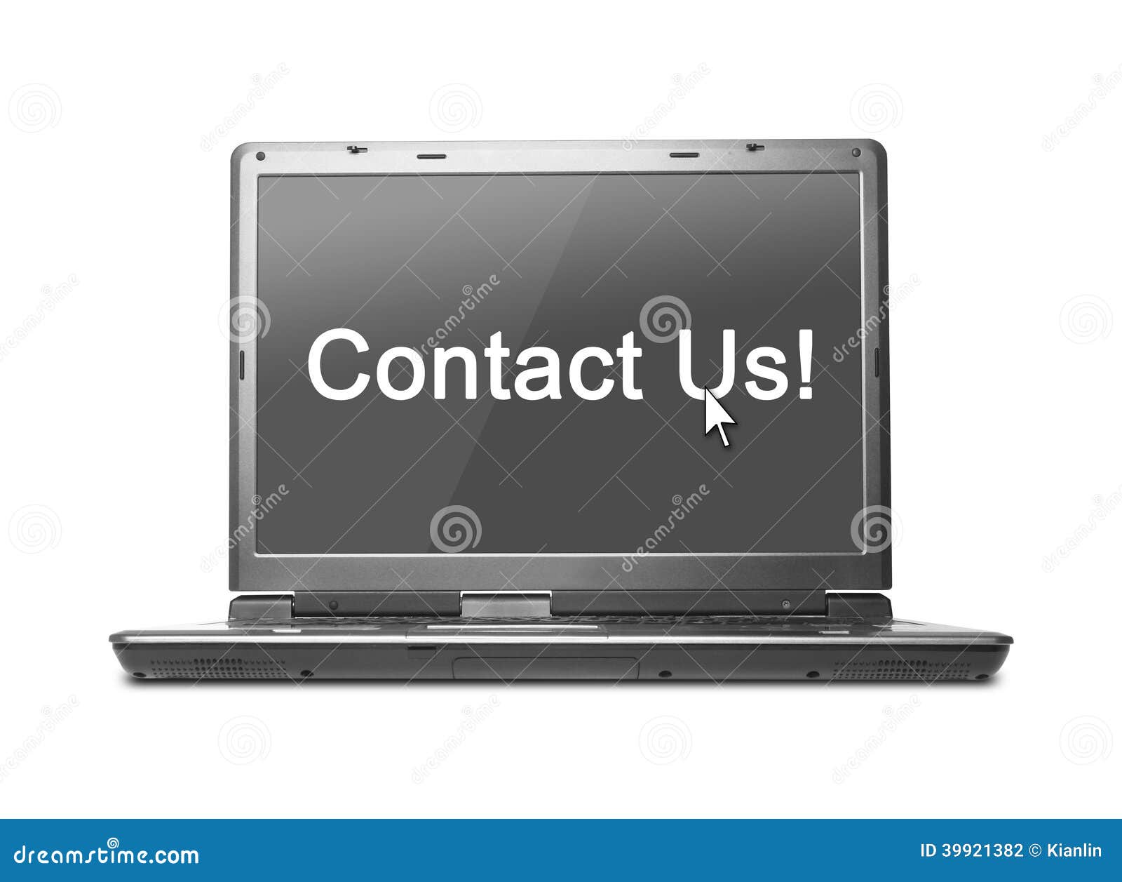 Contact us! stock photo. Image of blue, card, pencraft - 39921382
