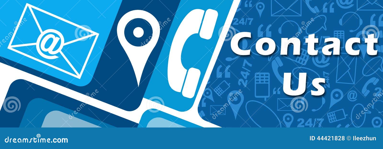 Contact Us Text Symbol Keywords Banner Stock Illustration ...