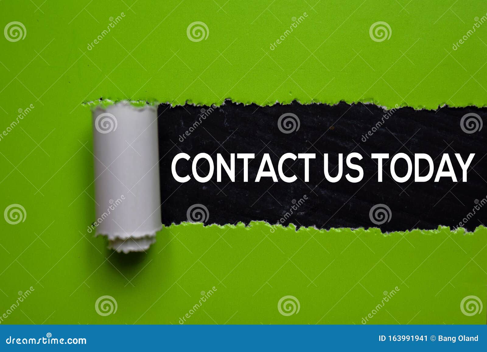 Contact Us Today Text Written in Torn Paper Stock Image - Image of info ...