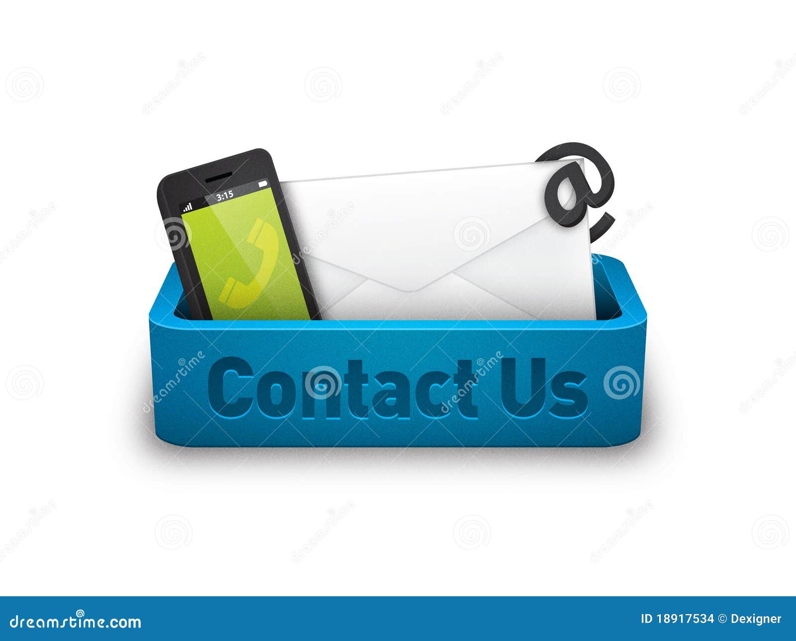 Contact Us Cartoon Vector | CartoonDealer.com #42184165