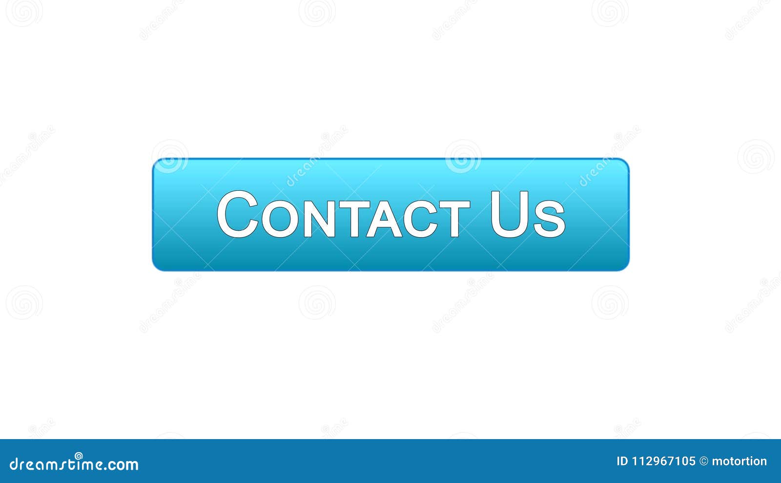Contact Us Web Interface Button Blue Color Business Communication, Help ...