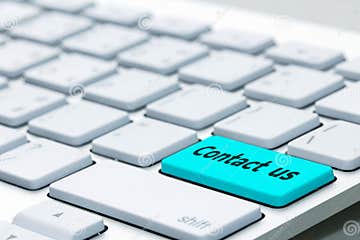 Contact Us Word on Keyboard Stock Photo - Image of keyboard, blue: 31241956