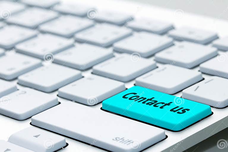 Contact Us Word on Keyboard Stock Photo - Image of keyboard, blue: 31241956