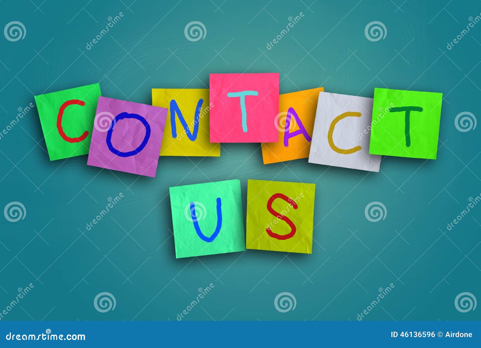 Contact Us stock illustration. Illustration of typography - 46136596