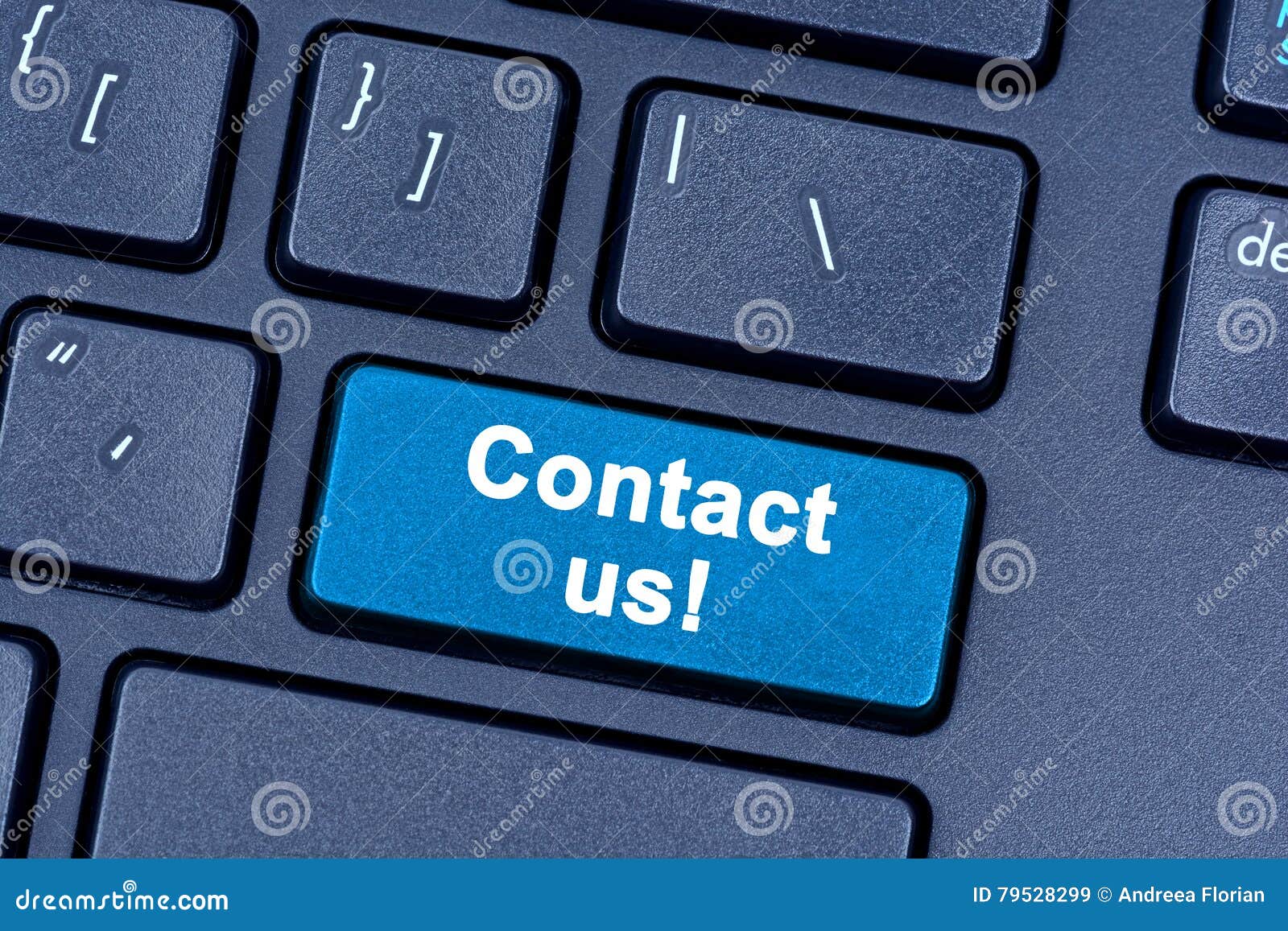 Contact Us Words on Keyboard Stock Image - Image of customer ...