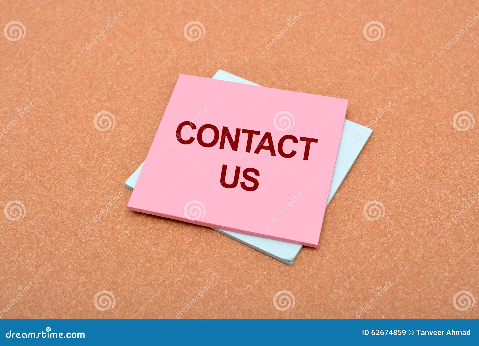 Contact Us Written on Notepad with Background Texture Stock Image ...