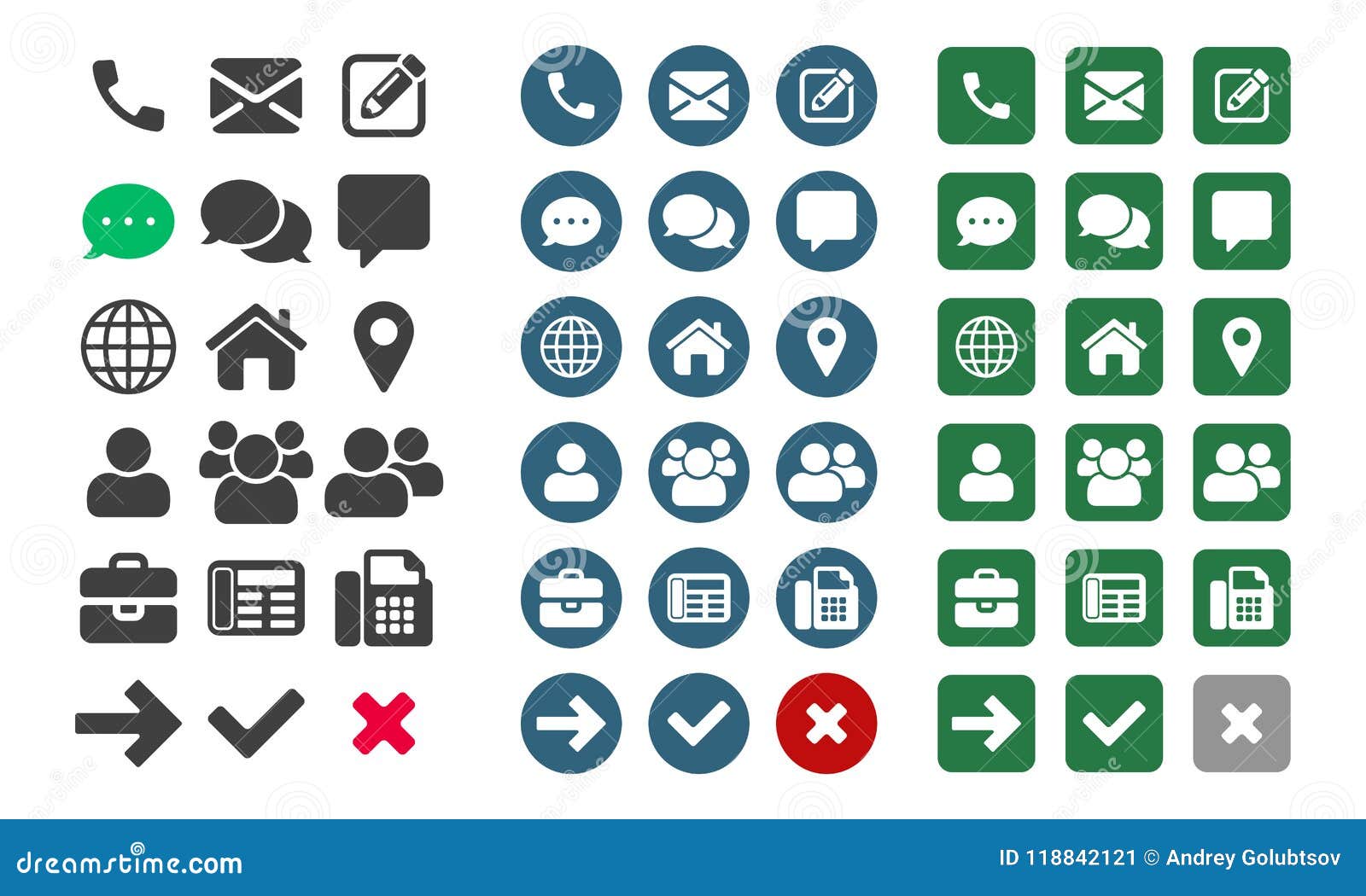 Contact Vector UI App Icons Stock Vector - Illustration of icon, book ...