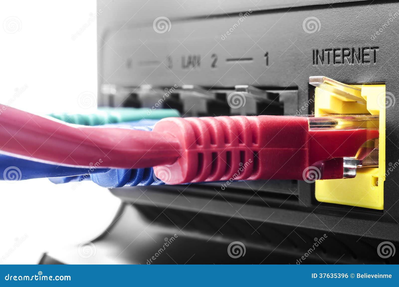 Contactdoos Voor Internet-verbinding Stock Foto - Image of aansluting ...