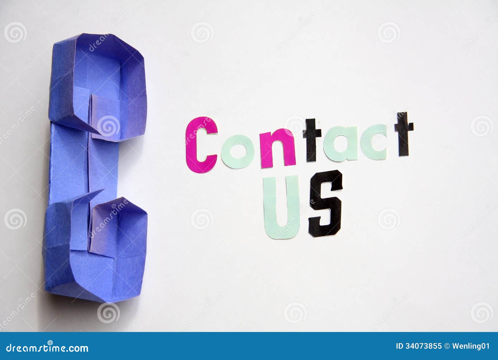 Contacte-nos sinal imagem de stock. Imagem de conversa - 34073855